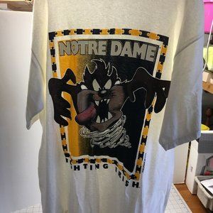 Tnt | Shirts | Vintage Tnt 997 Taz Tasmanian Devil Notre Dame Xl | Poshmark
